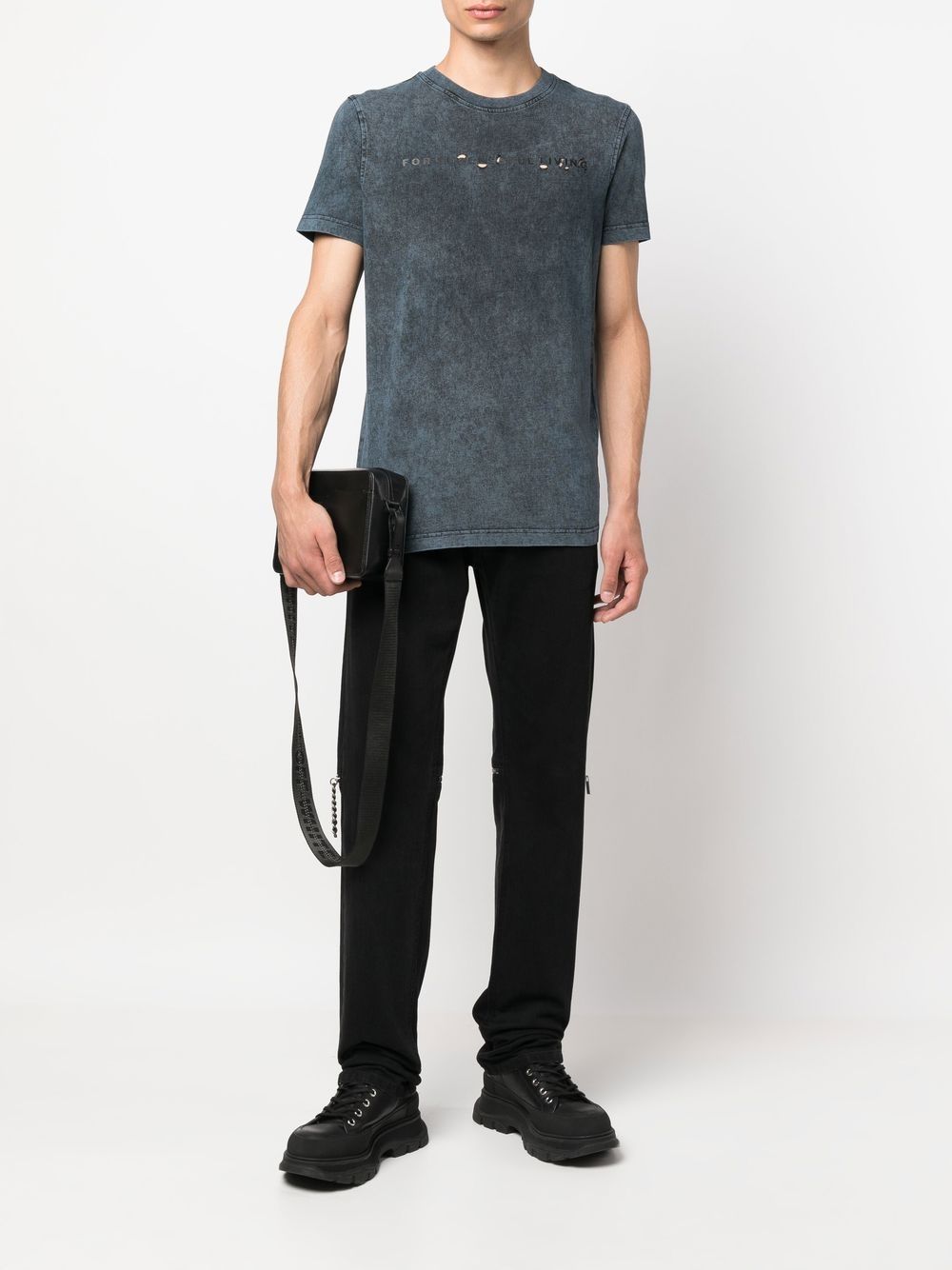 DIESEL® slogan-print cotton t-shirt