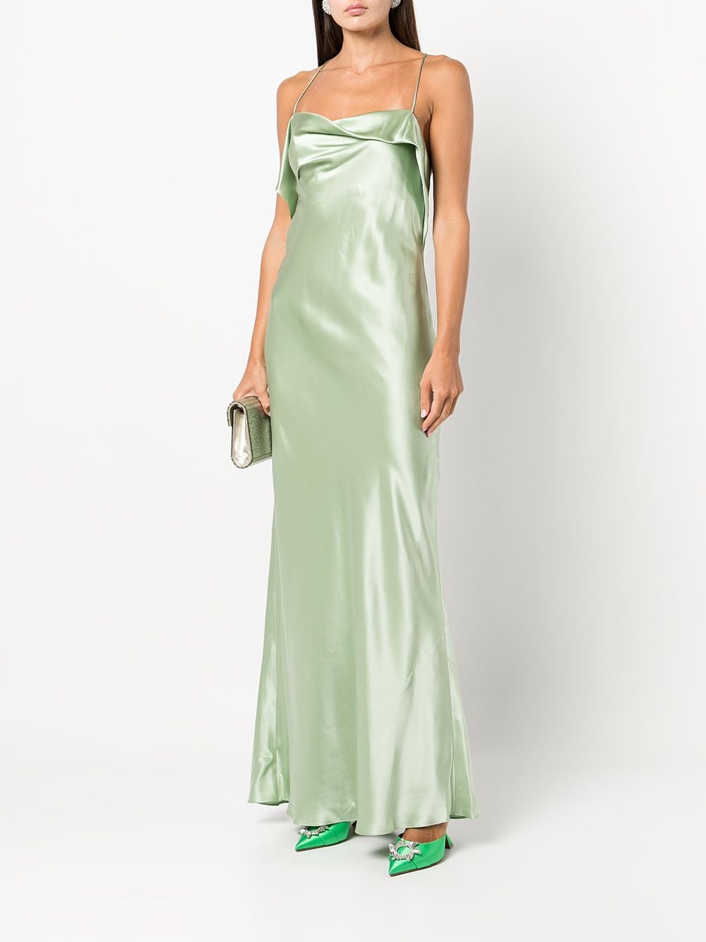 MICHELLE MASON Michelle Mason Bias-Cut Gown
