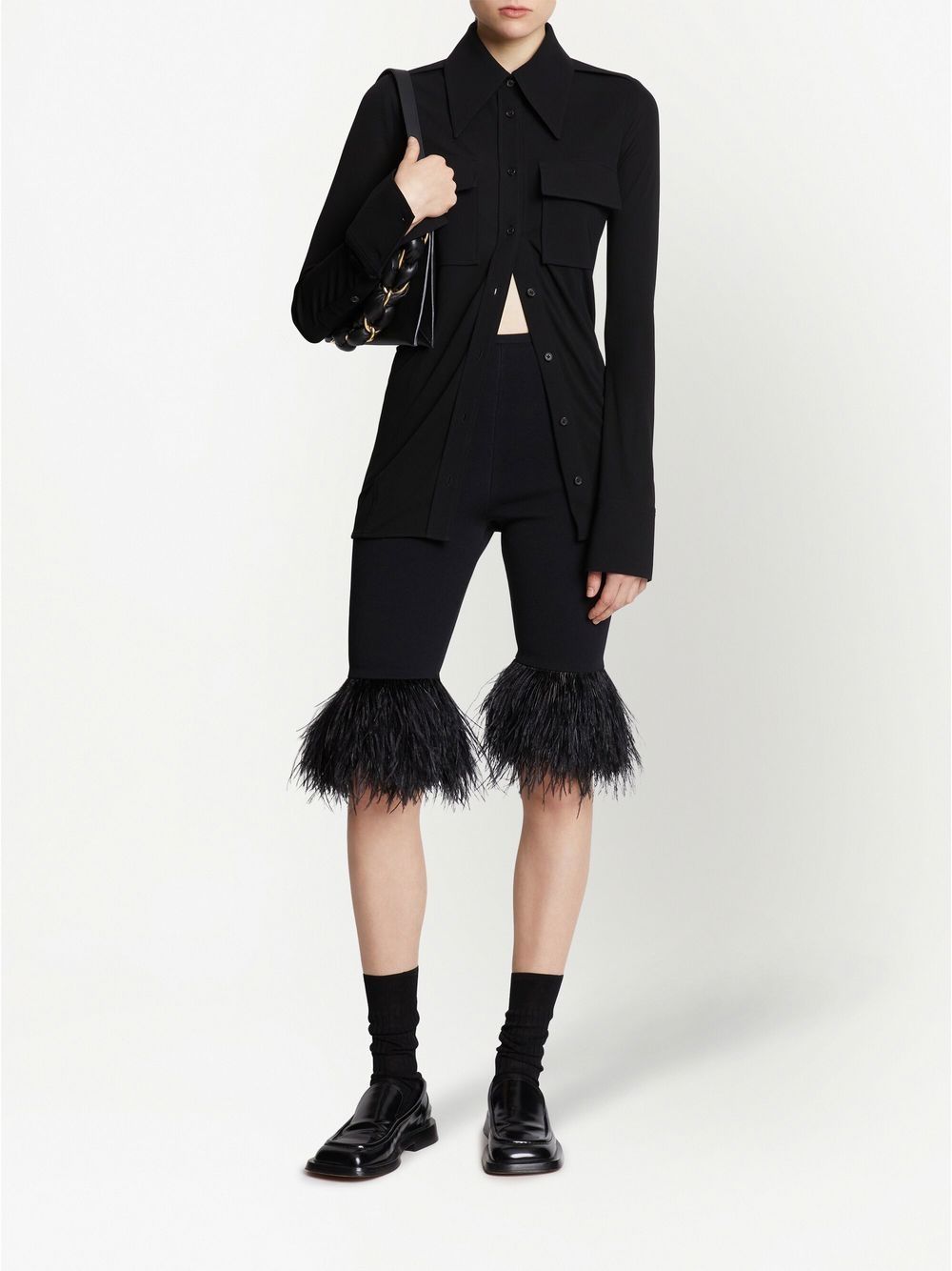 PROENZA SCHOULER Pointed-Collar Button-Up Shirt