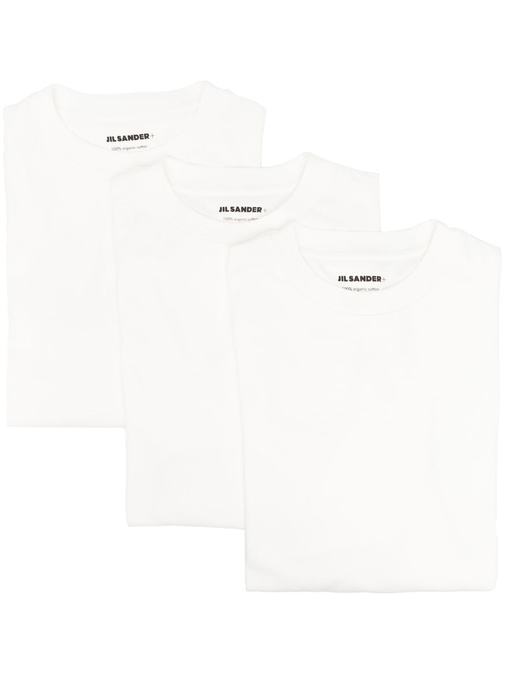 JIL SANDER logo-patch crew-neck t-shirt