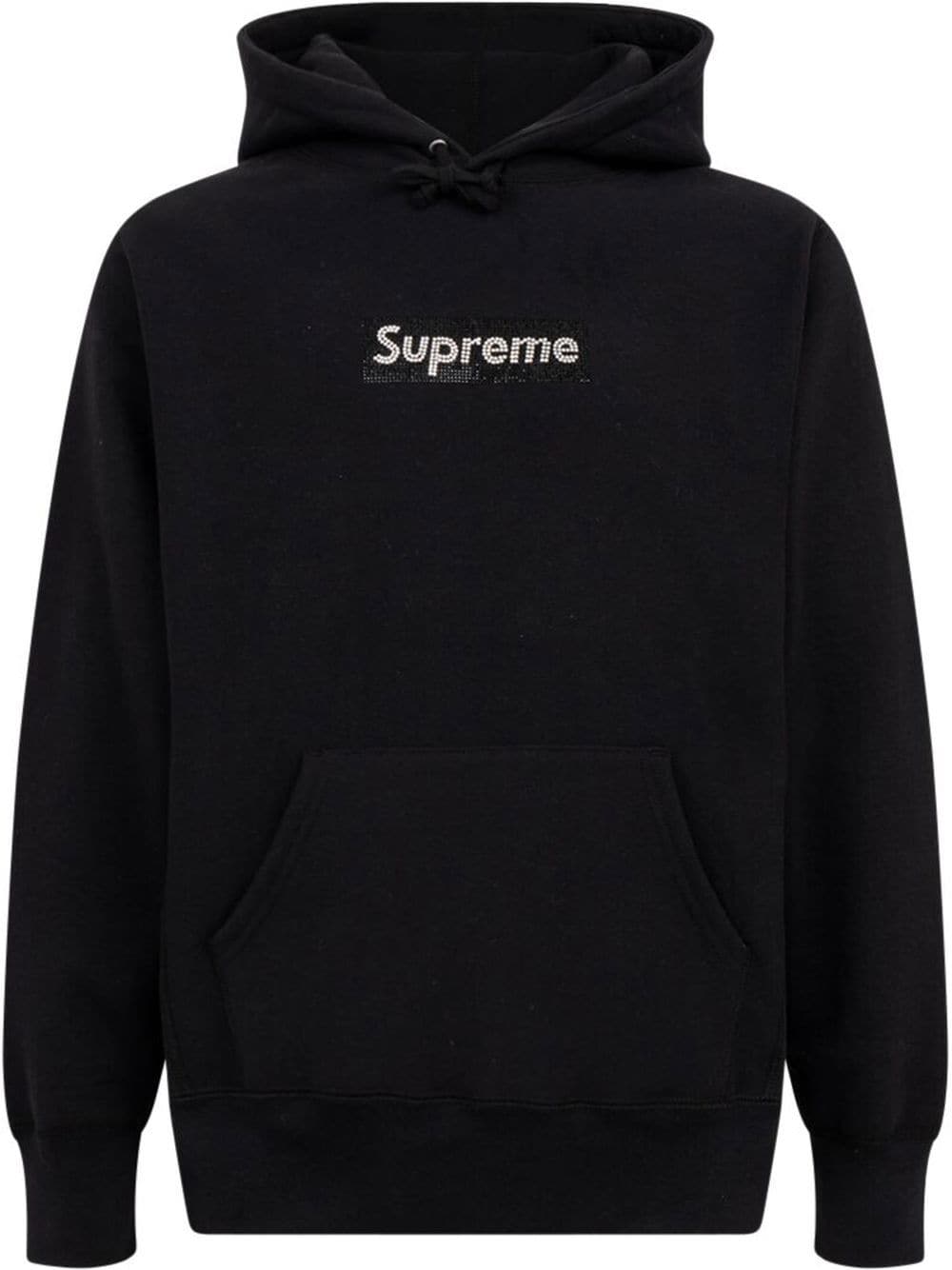 Supreme Swarovski Box Logo Hoodie - Black | Editorialist
