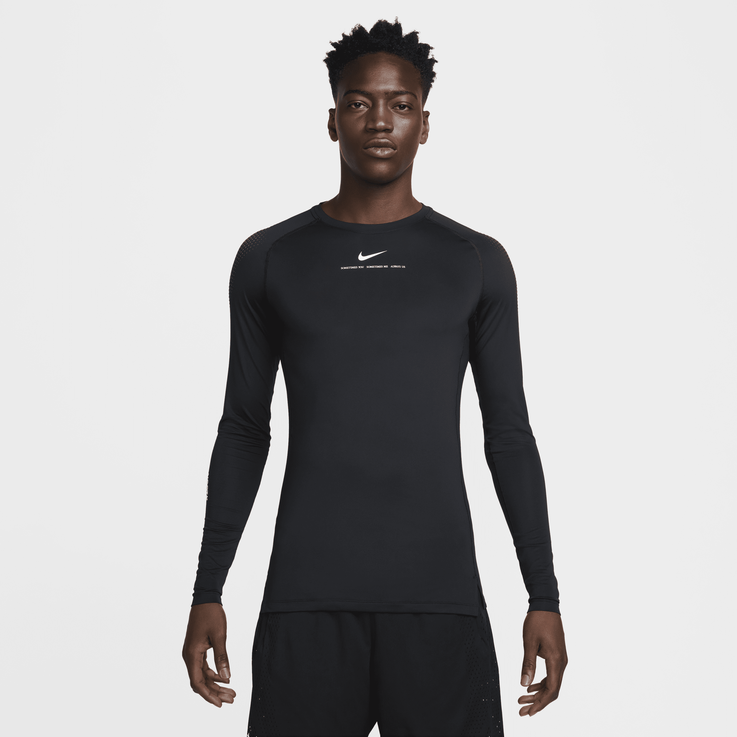 Nike Nocta Long-Sleeve Base Layer Basketball Top - Black,White