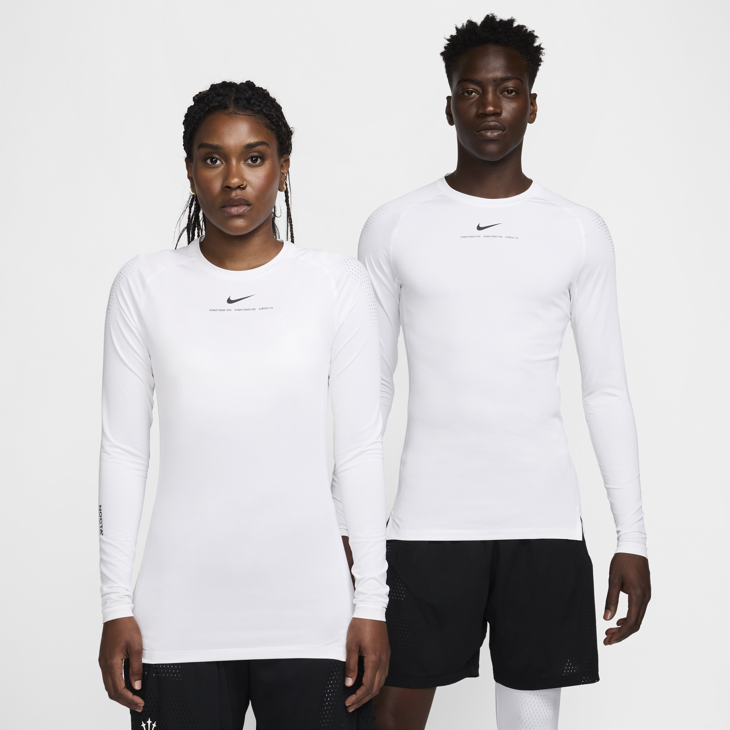 Nike Nocta Long-Sleeve Base Layer Basketball Top - Black,White