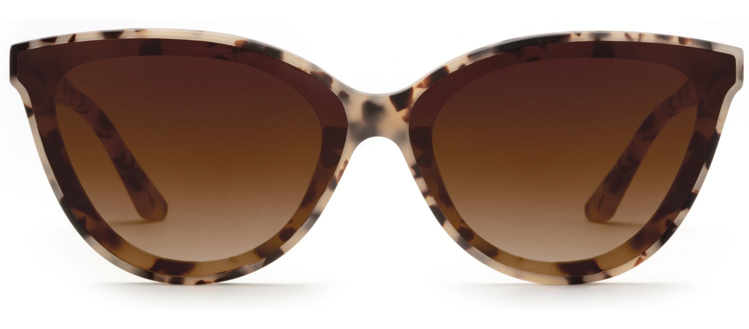 KREWE Monroe Brown & Black Tortoise Shell Cat-Eye Sunglasses Sunglasses Krewe Brown in Metal - 46309207 main image 2