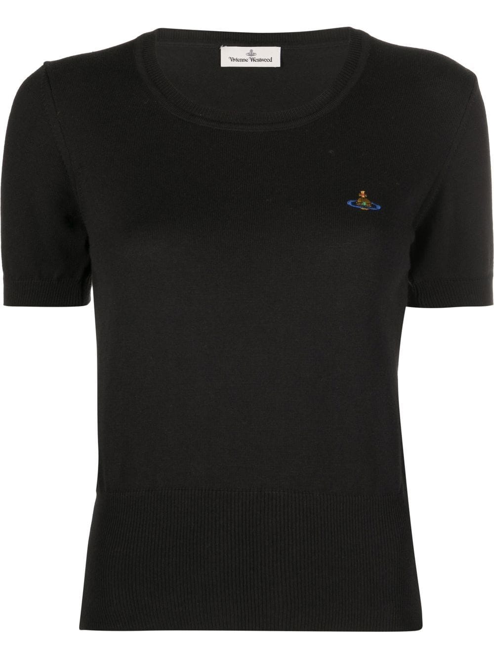 AGNES B. agnès b. Logo-Embroidered Knit Vest