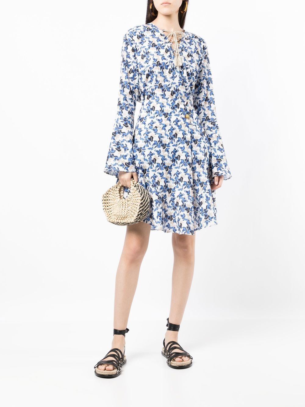 BAMBAH Bambah Floral-Print Asymmetric Skirt