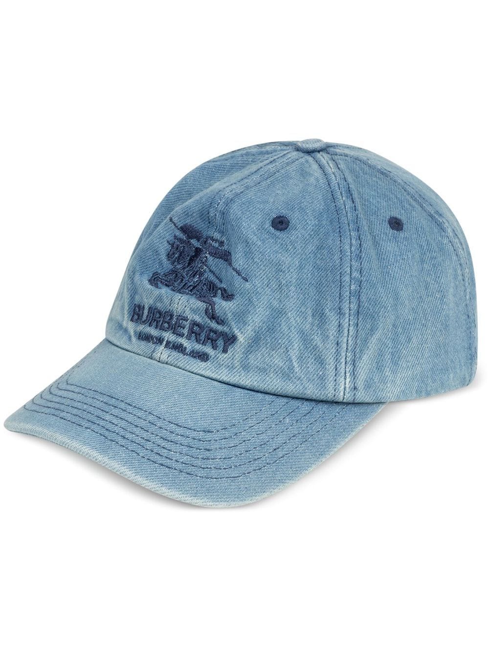 Supreme X Burberry Denim 6-Panel Cap - Blue | Editorialist