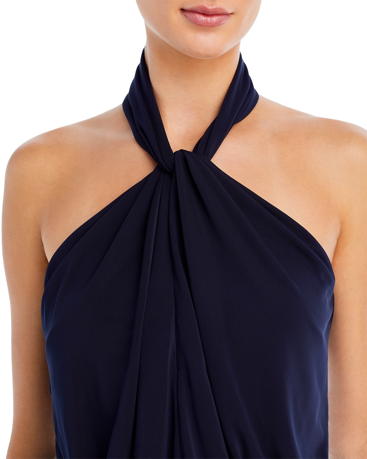 Cinq  Sept Kaily Twist Halter Midi Dress - Starfruit | Editorialist