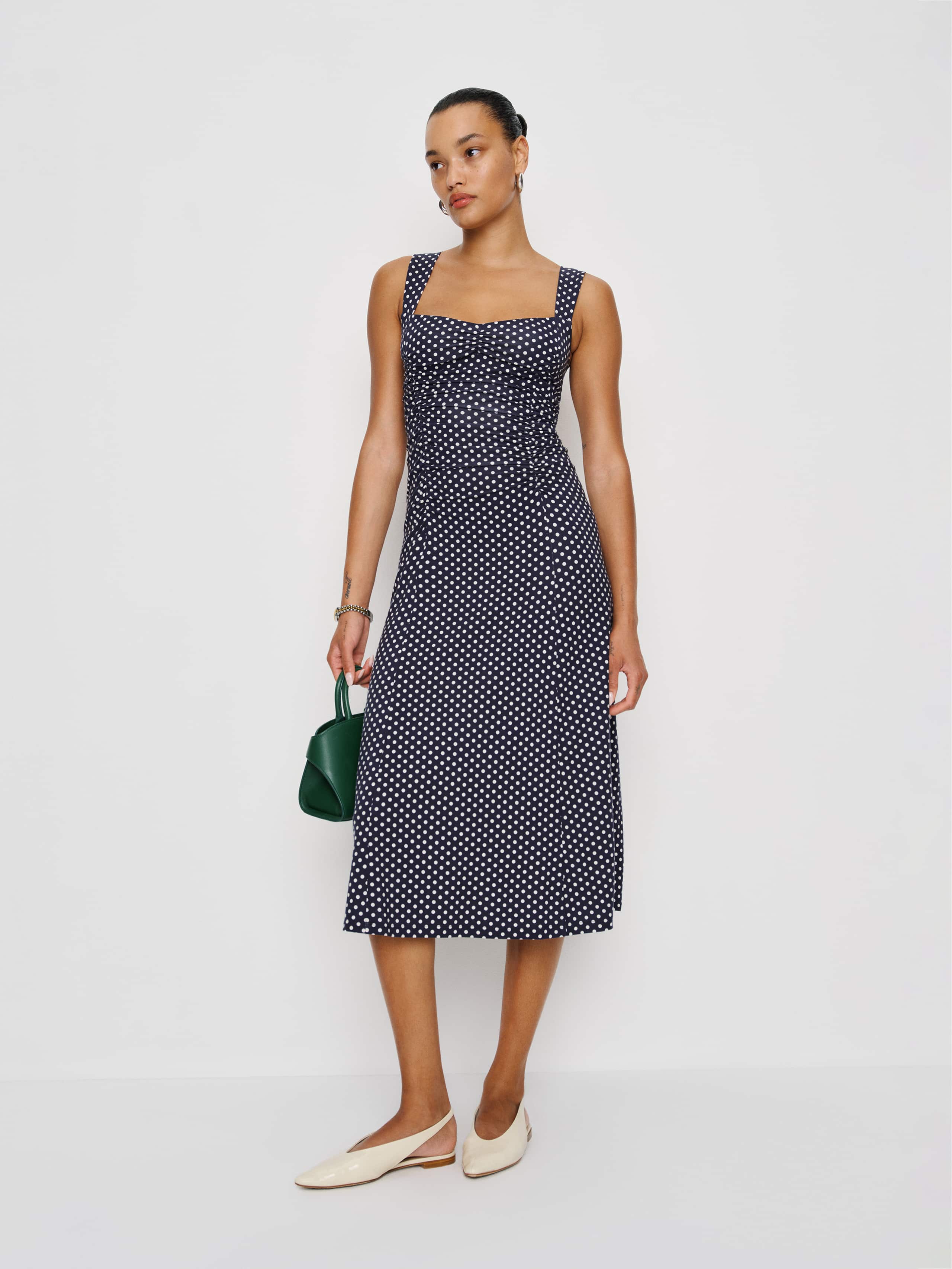 square neckline knitted dress Blue Zone Planet main image 1