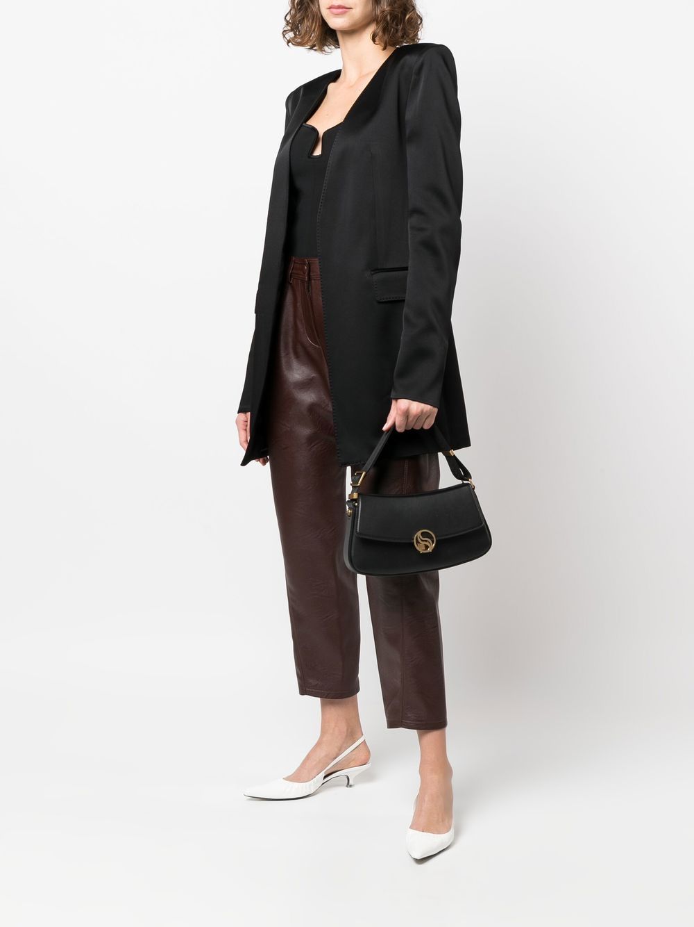 STELLA MCCARTNEY Stella McCartney Logo Clasp Flap Bag