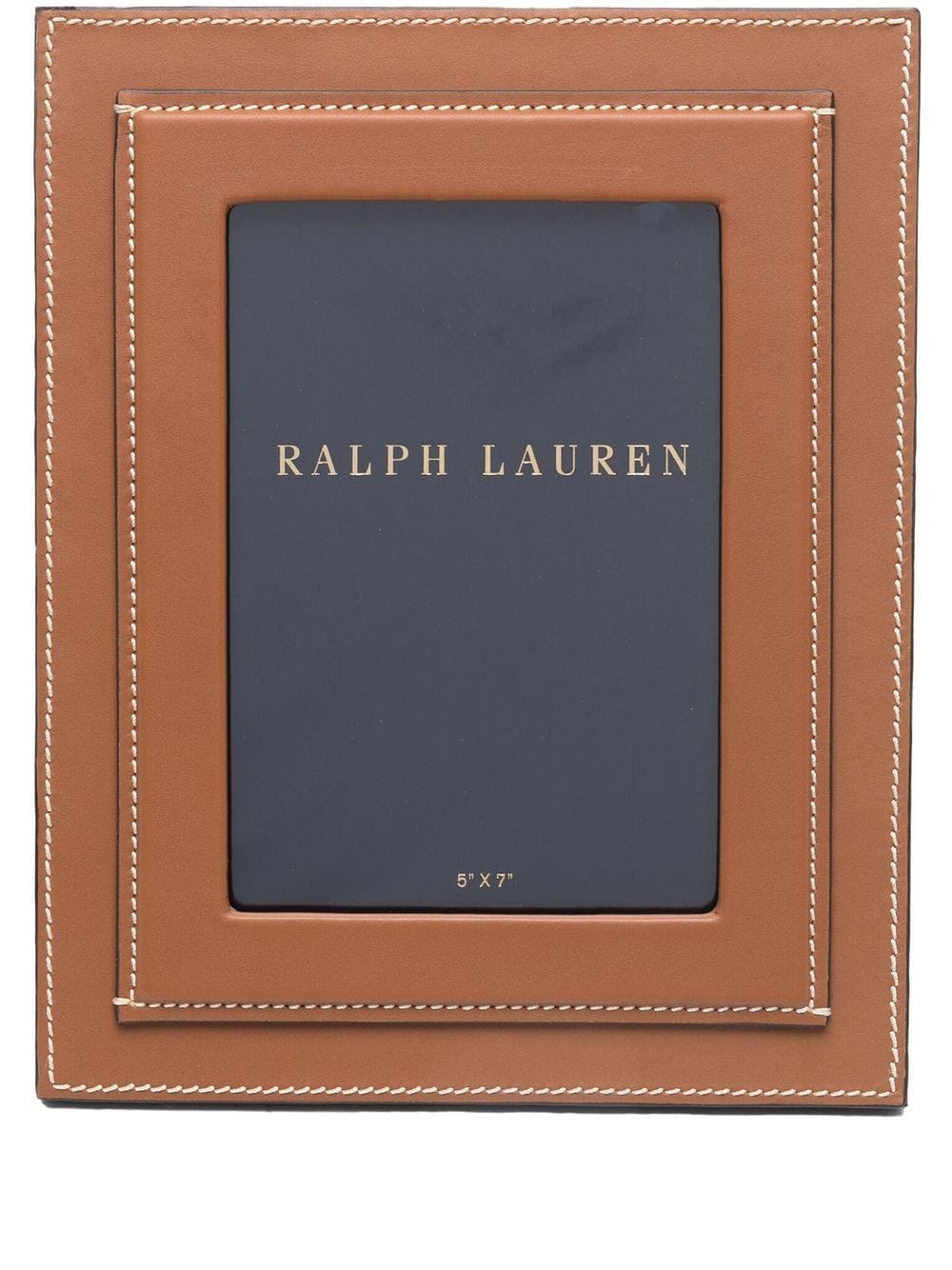 Ralph Lauren Brennan Leather Photo Frame - Brown | Editorialist