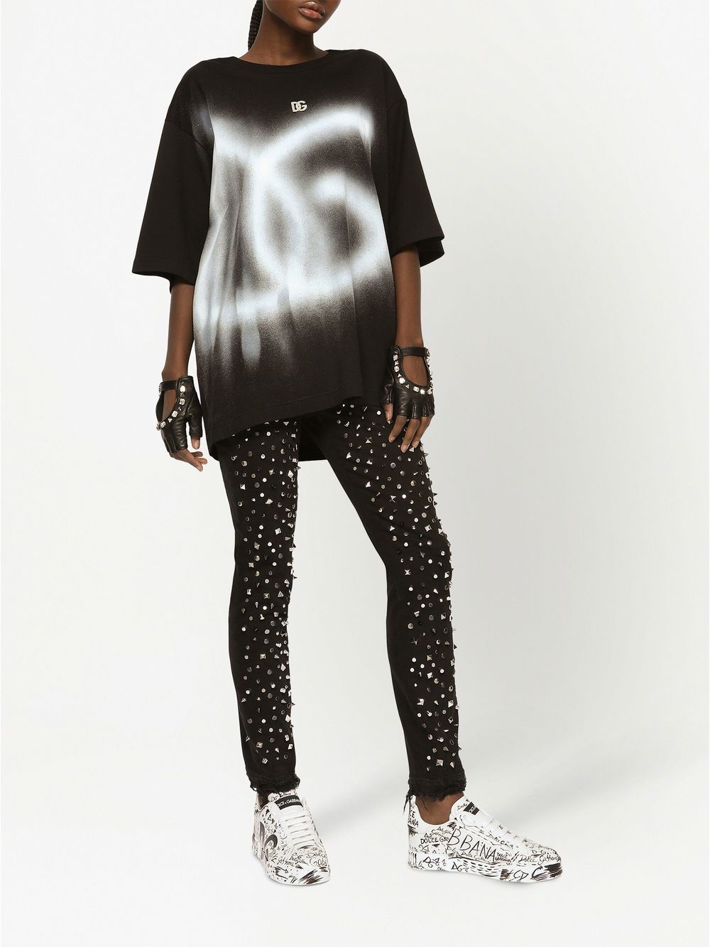 DOLCE & GABBANA Dolce & Gabbana Audrey Studded Skinny Jeans