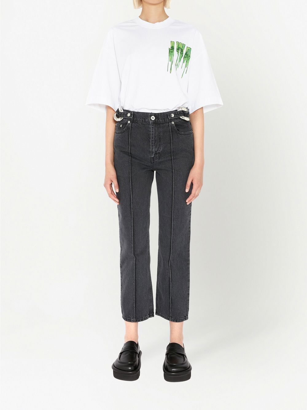 JW ANDERSON JW Anderson Chain-Detail Cropped Jeans