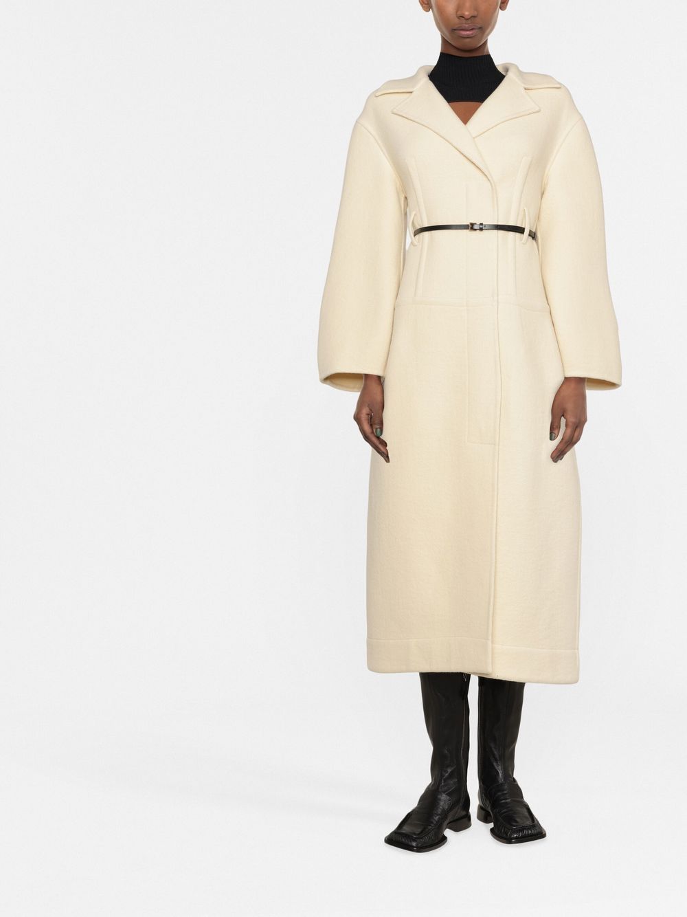 JIL SANDER Jil Sander Belted Wool Coat