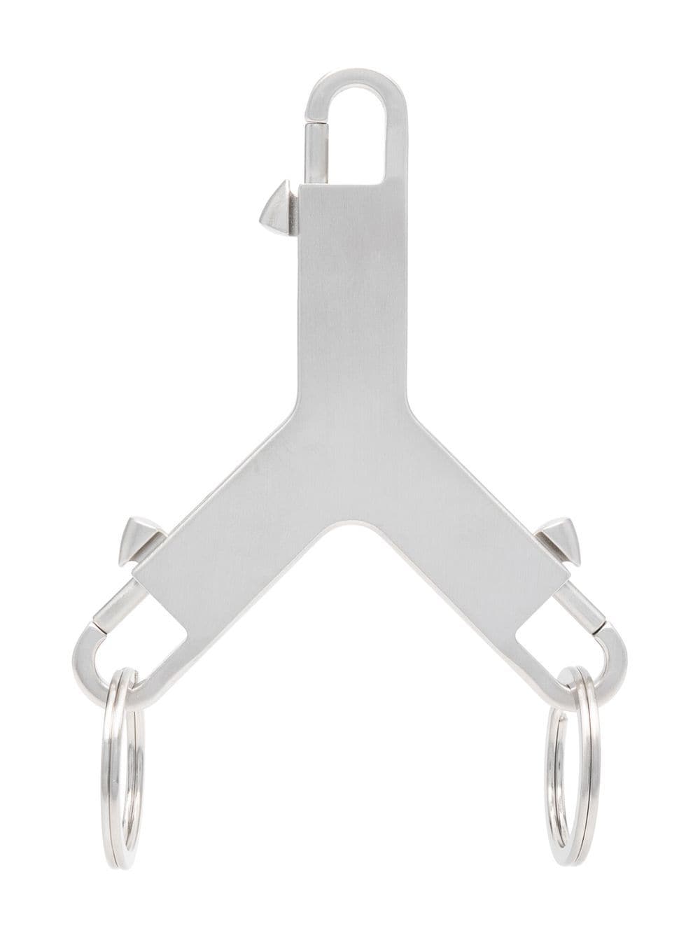 Rick Owens Cerberus Keychain In Silver - 30% Off | Editorialist