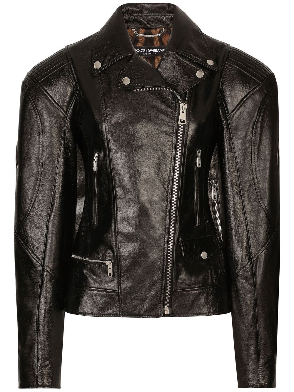 DOLCE & GABBANA Dolce & Gabbana Leather Biker Jacket