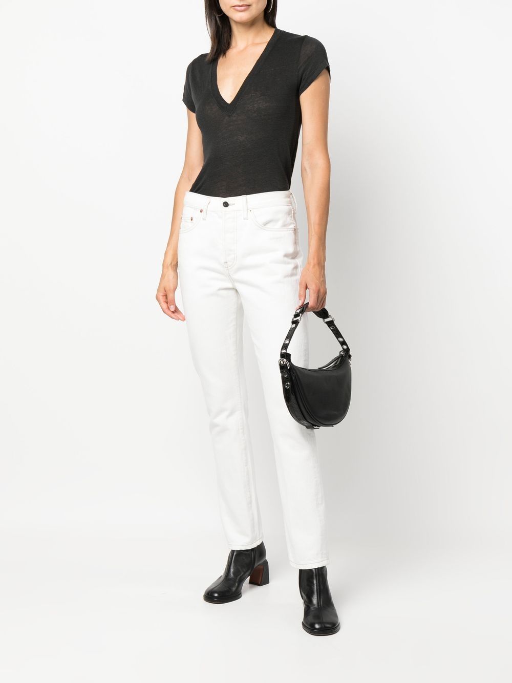 IRO PARIS IRO V-Neck Linen T-Shirt