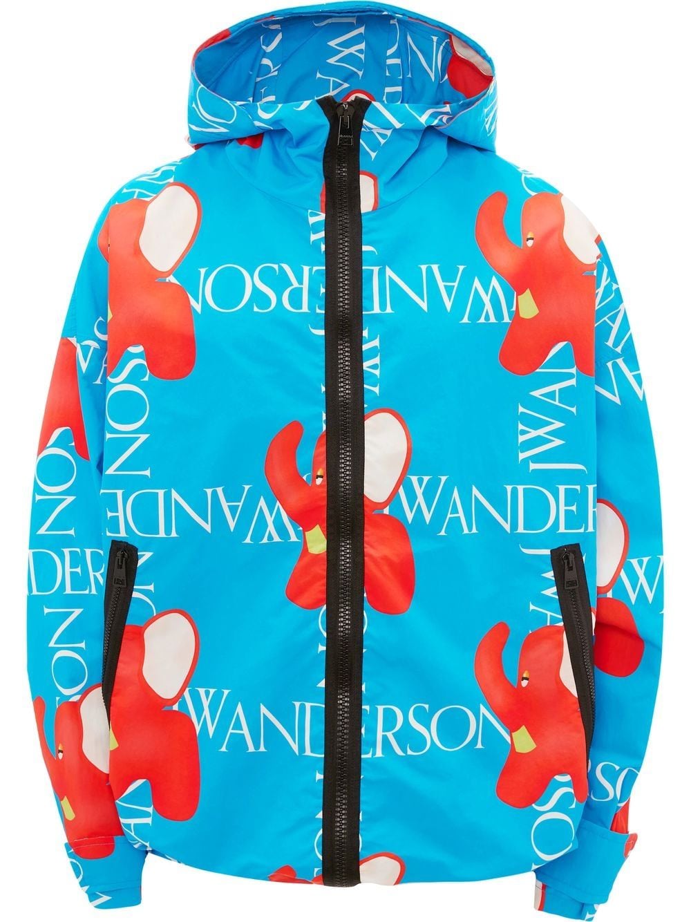JW ANDERSON JW Anderson Logo-Print Hooded Jacket