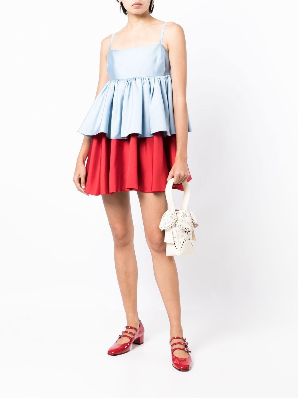 MACGRAW Conversation Tiered Mini Dress