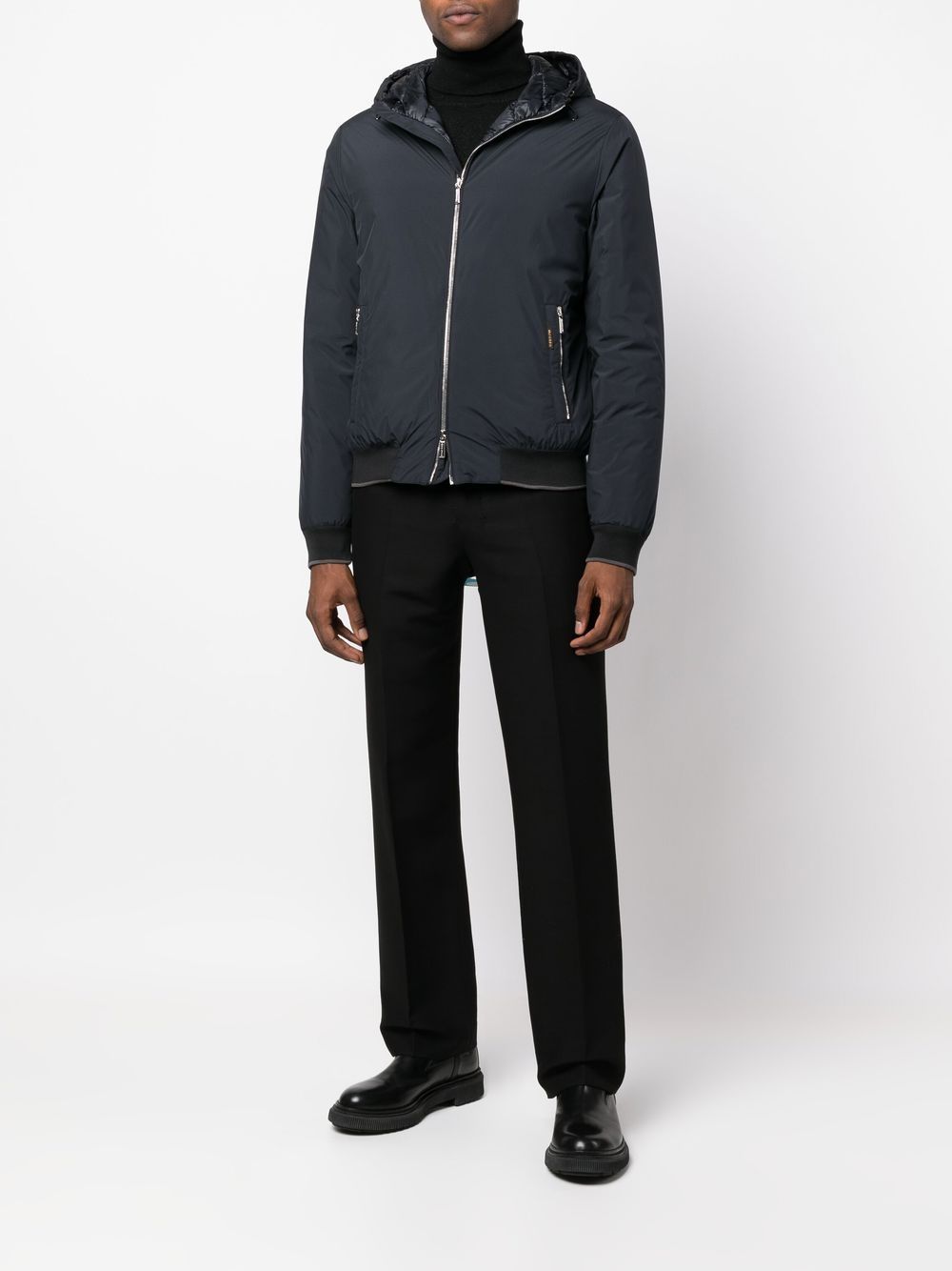 MOORER Moorer Zip-Up Hooded Jacket