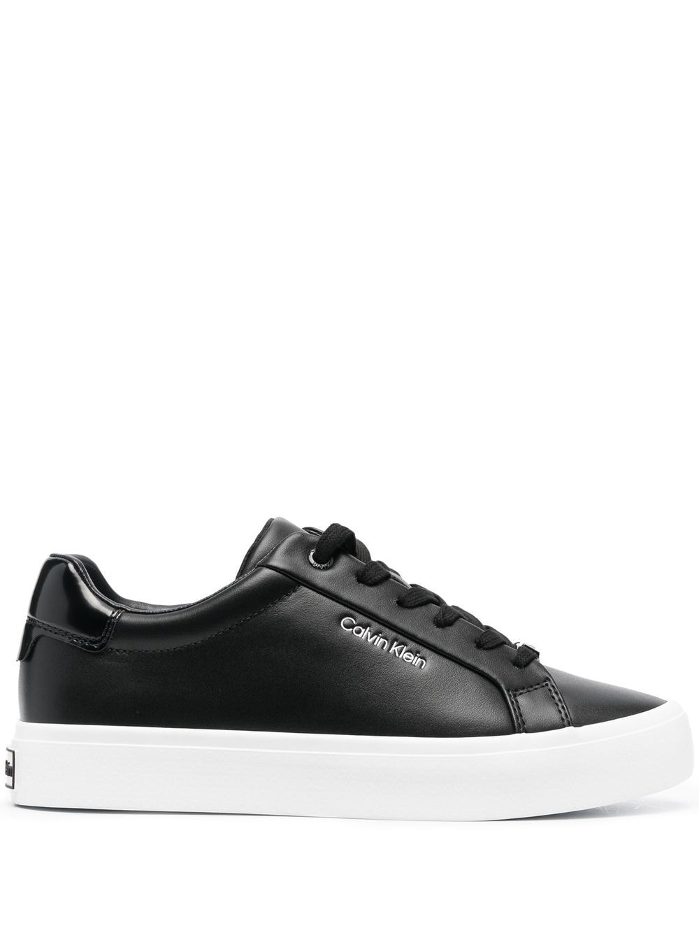 Calvin Klein Vulc Nano Fox Leather Sneakers In Black - 68  display picture 1