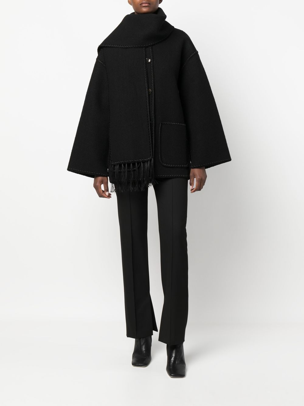 TOTÊME TOTEME Embroidered Scarf Jacket