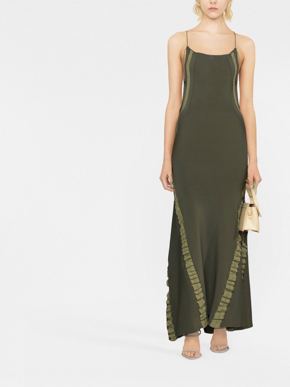 Jacquemus Spaghetti Strap Dress - Green