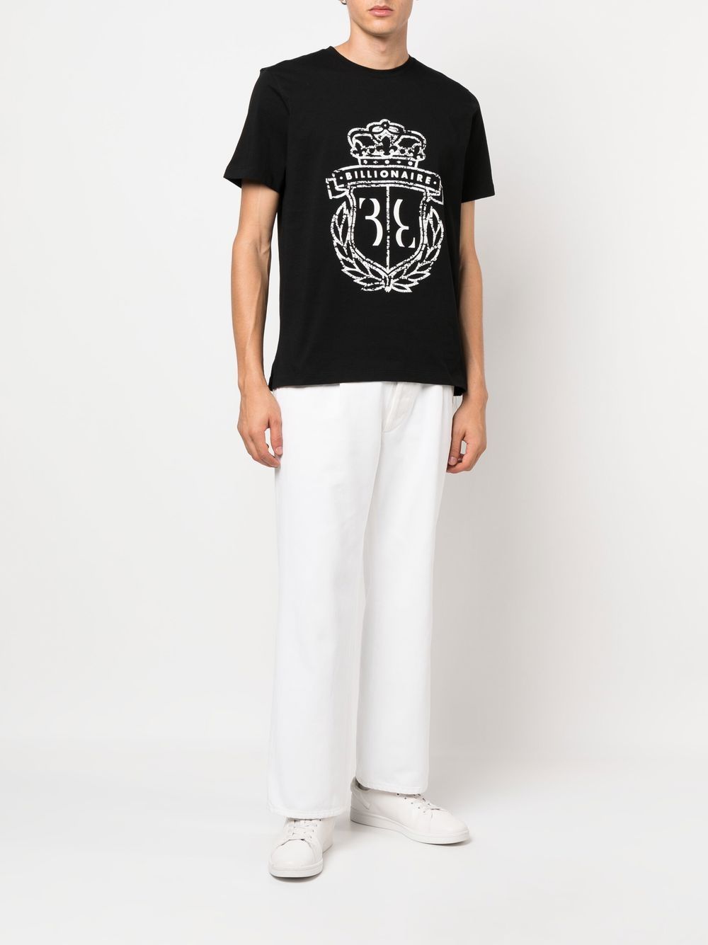 BILLIONAIRE logo-print detail t-shirt