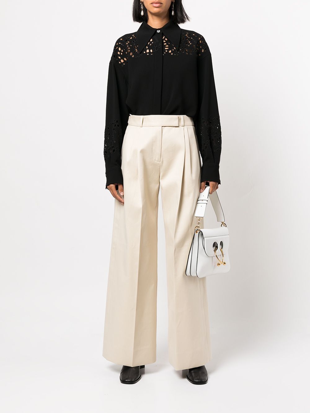 PROENZA SCHOULER Broderie Anglaise Crepe Shirt