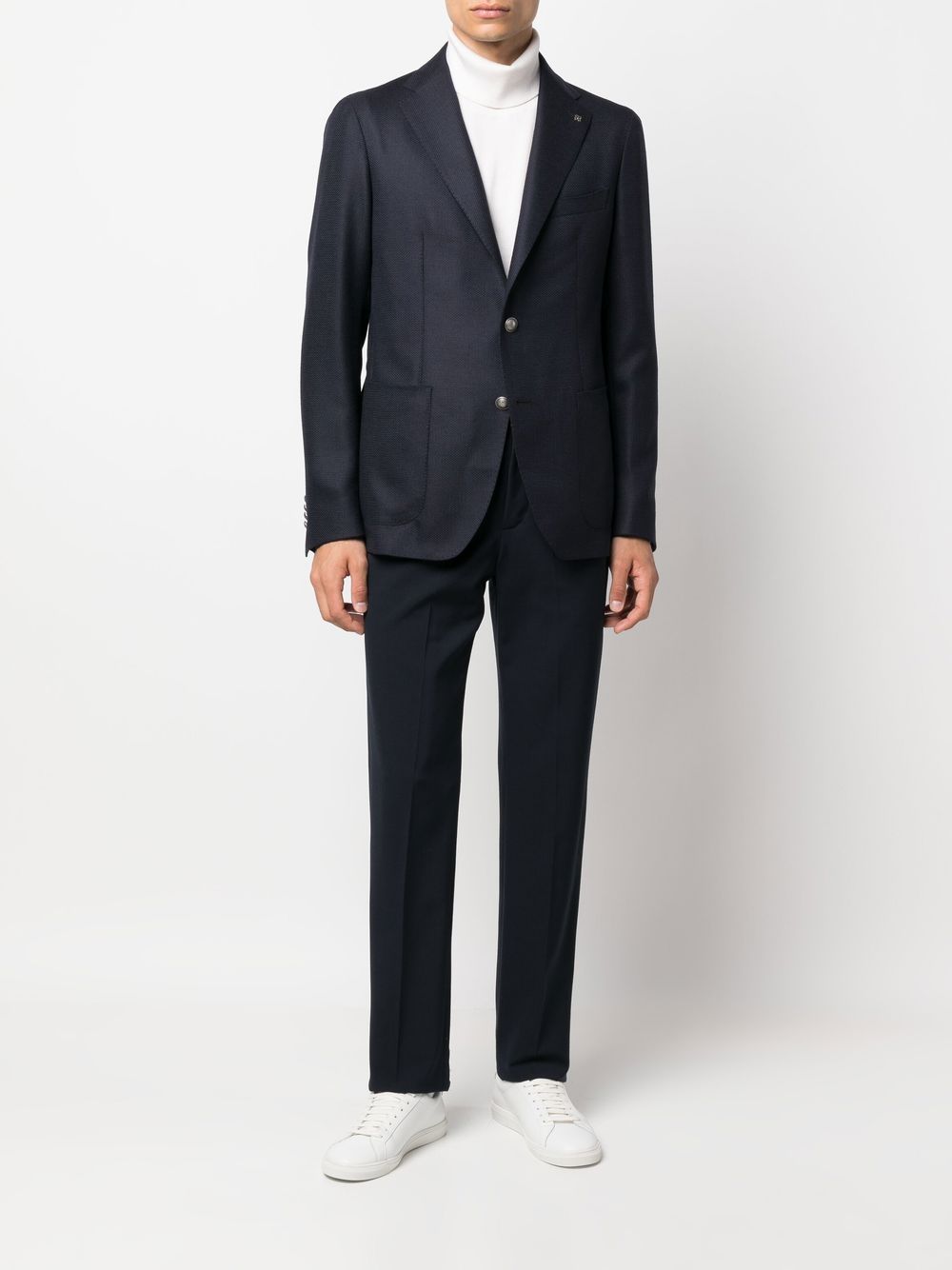 TAGLIATORE Virgin Wool Single-Breasted Blazer