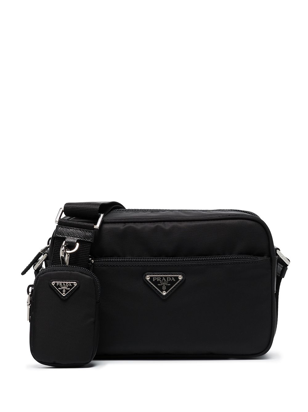 Prada Re-Nylon Crossbody Bag - Black | Editorialist