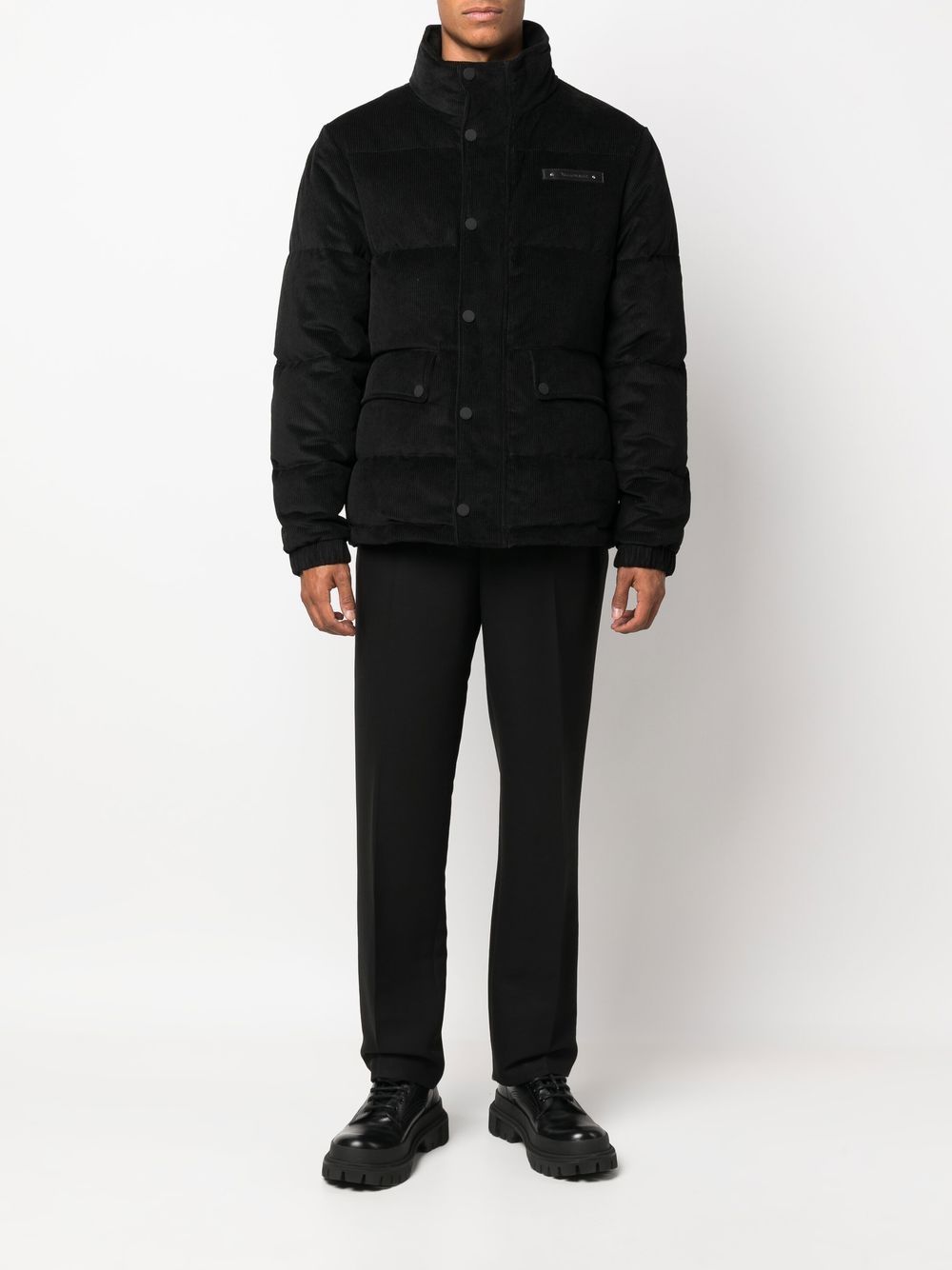 BILLIONAIRE Billionaire Corduroy-Detail Down Jacket