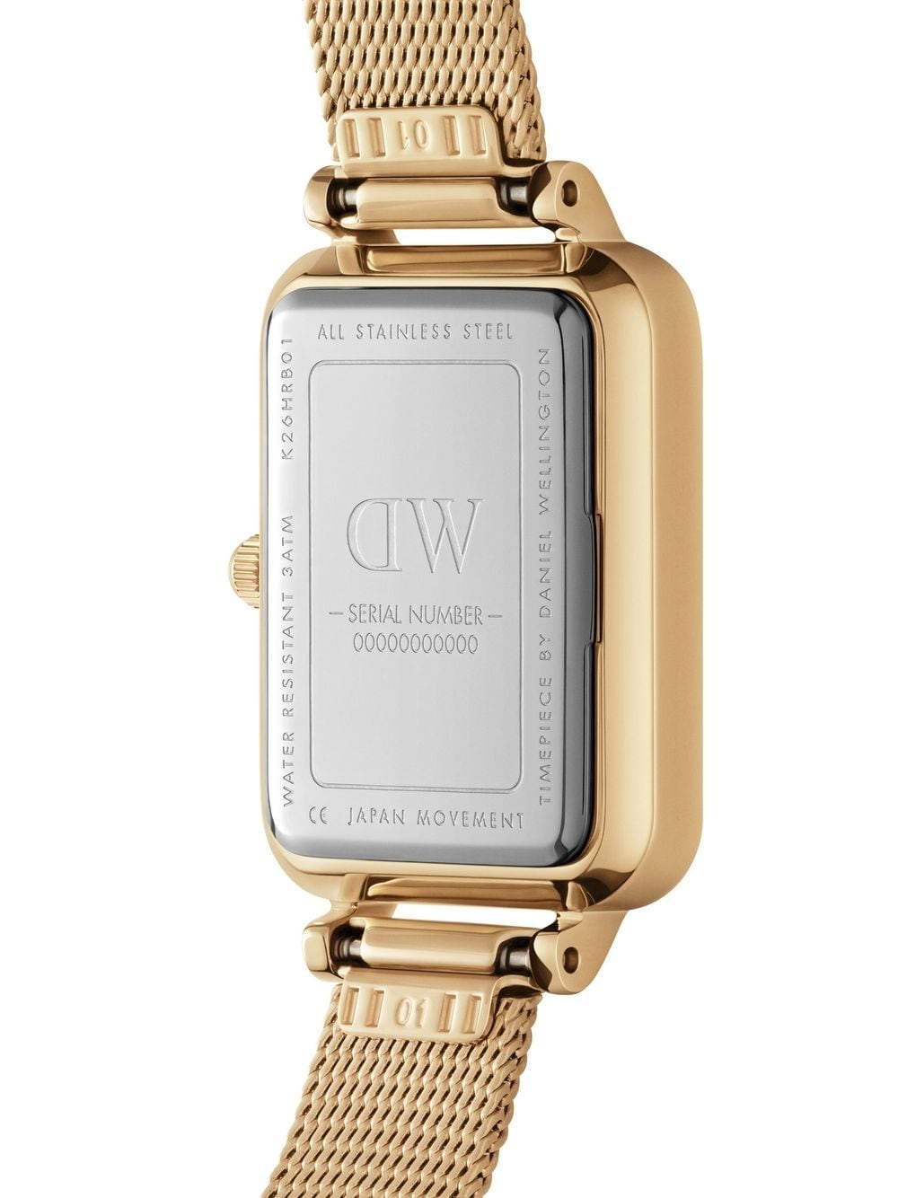Daniel Wellington Quadro Orologi 20x26mm Stainless Steel (316L) And Crystals Silver : Daniel Wellington