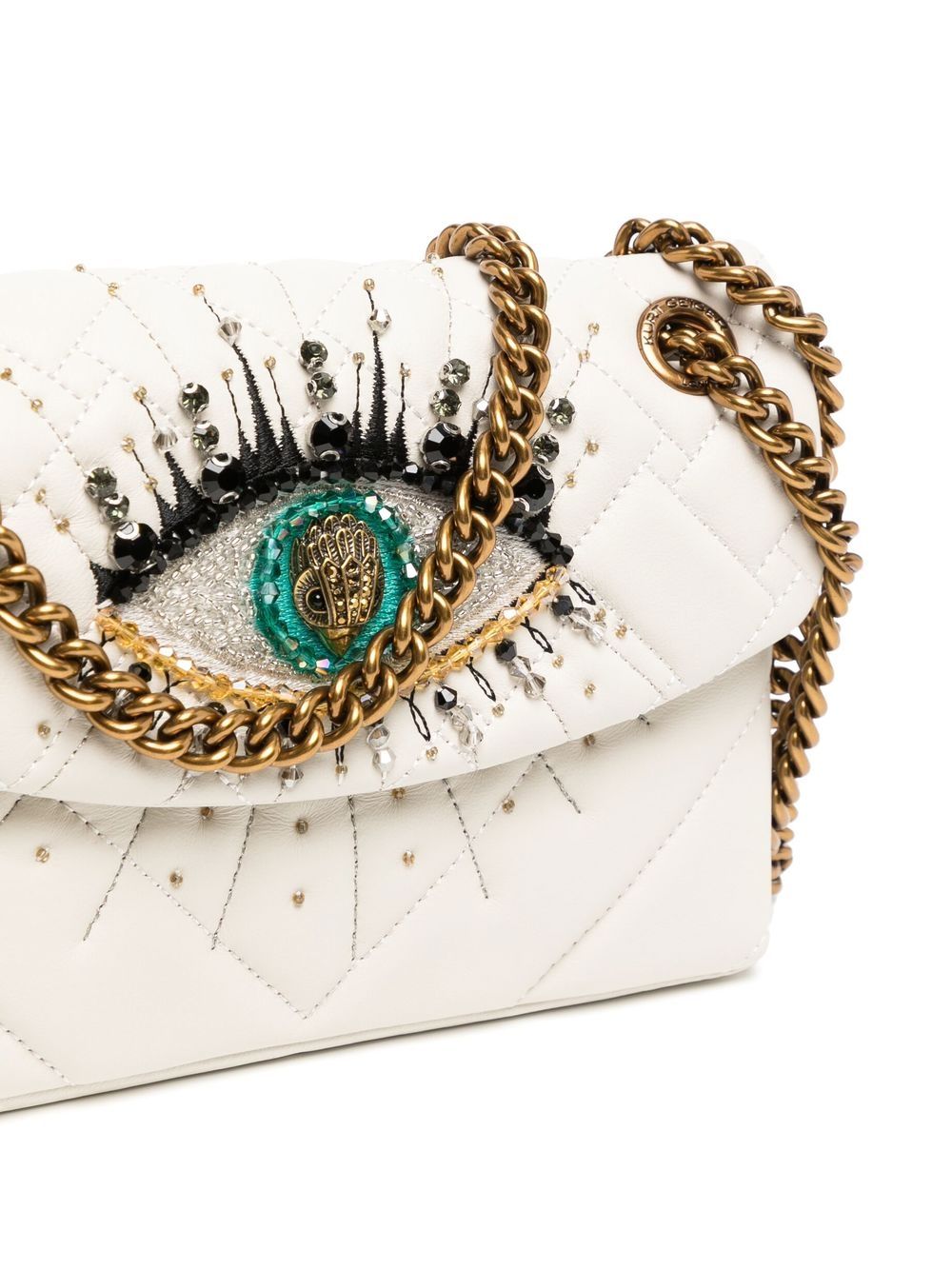Buy Kurt Geiger Mini Kensington Eye Clutch White At 6% Off