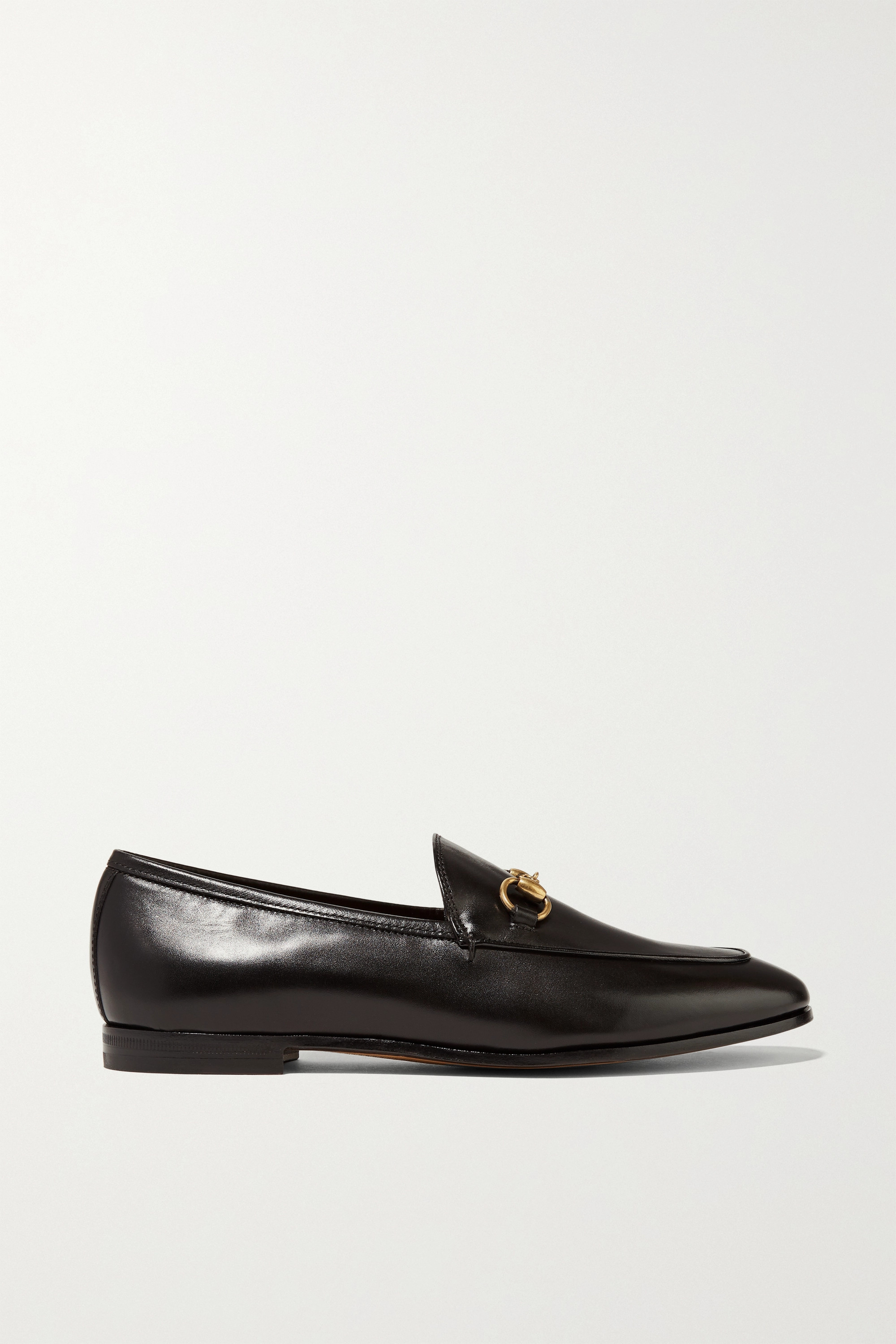 GUCCI Black Woven Leather Horsebit Loafer 7.5/ US 8 Jordaan $1050 Intrecciato Gucci Jordaan Leather Horsebit Loafers - Bergdorf Goodman main image 2