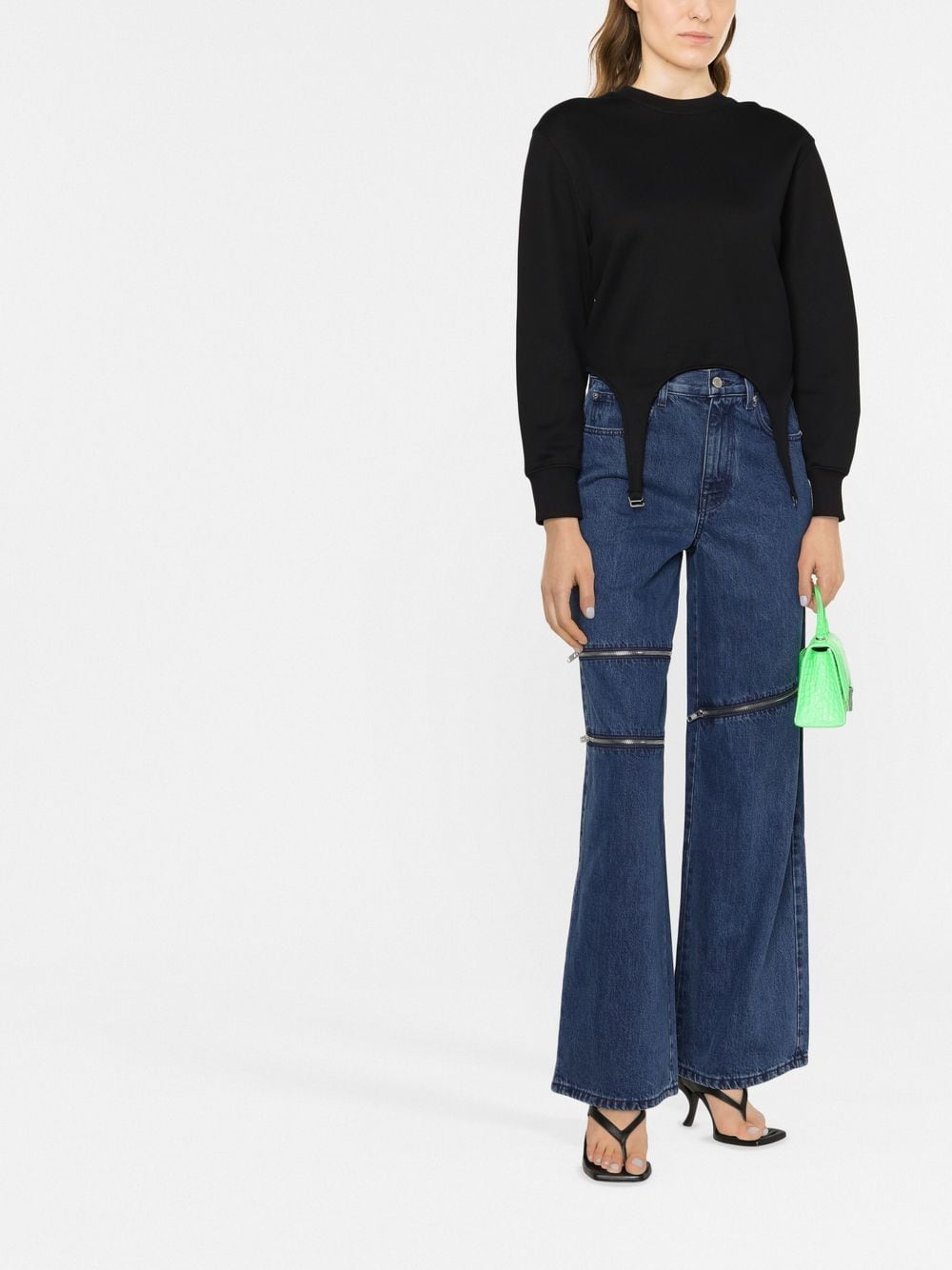 HELMUT LANG Zip-Detail Denim Jeans
