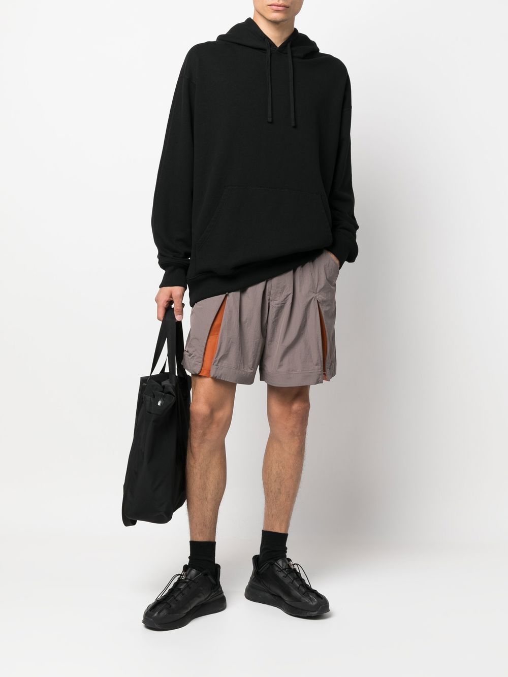 Y3 Colour-Block Track Shorts