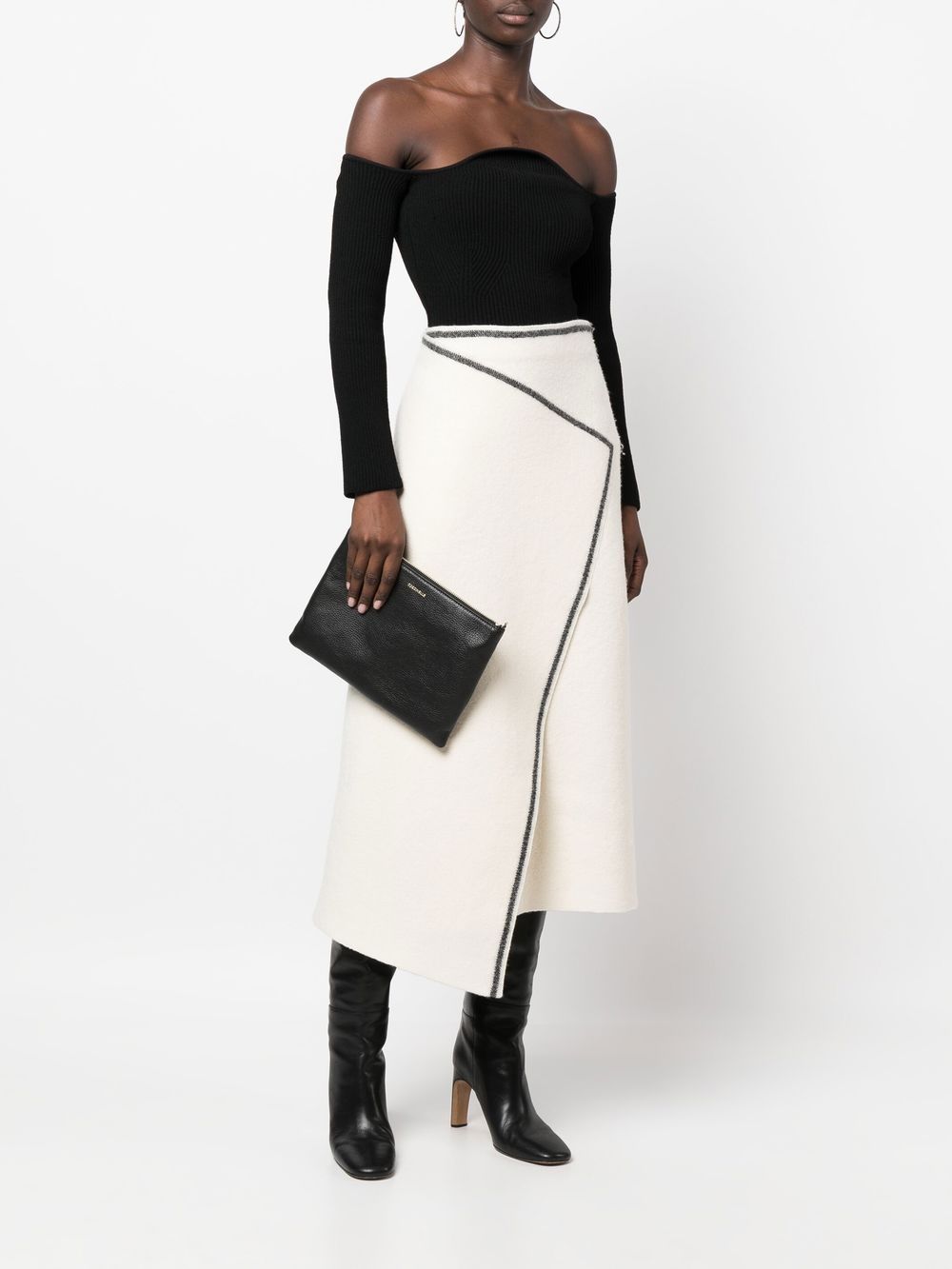 COCCINELLE Pebble-Texture Leather Crossbody Bag