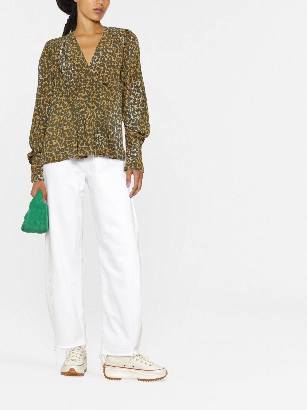 MARANT ETOILE MARANT ÉTOILE V-Neck Printed Blouse
