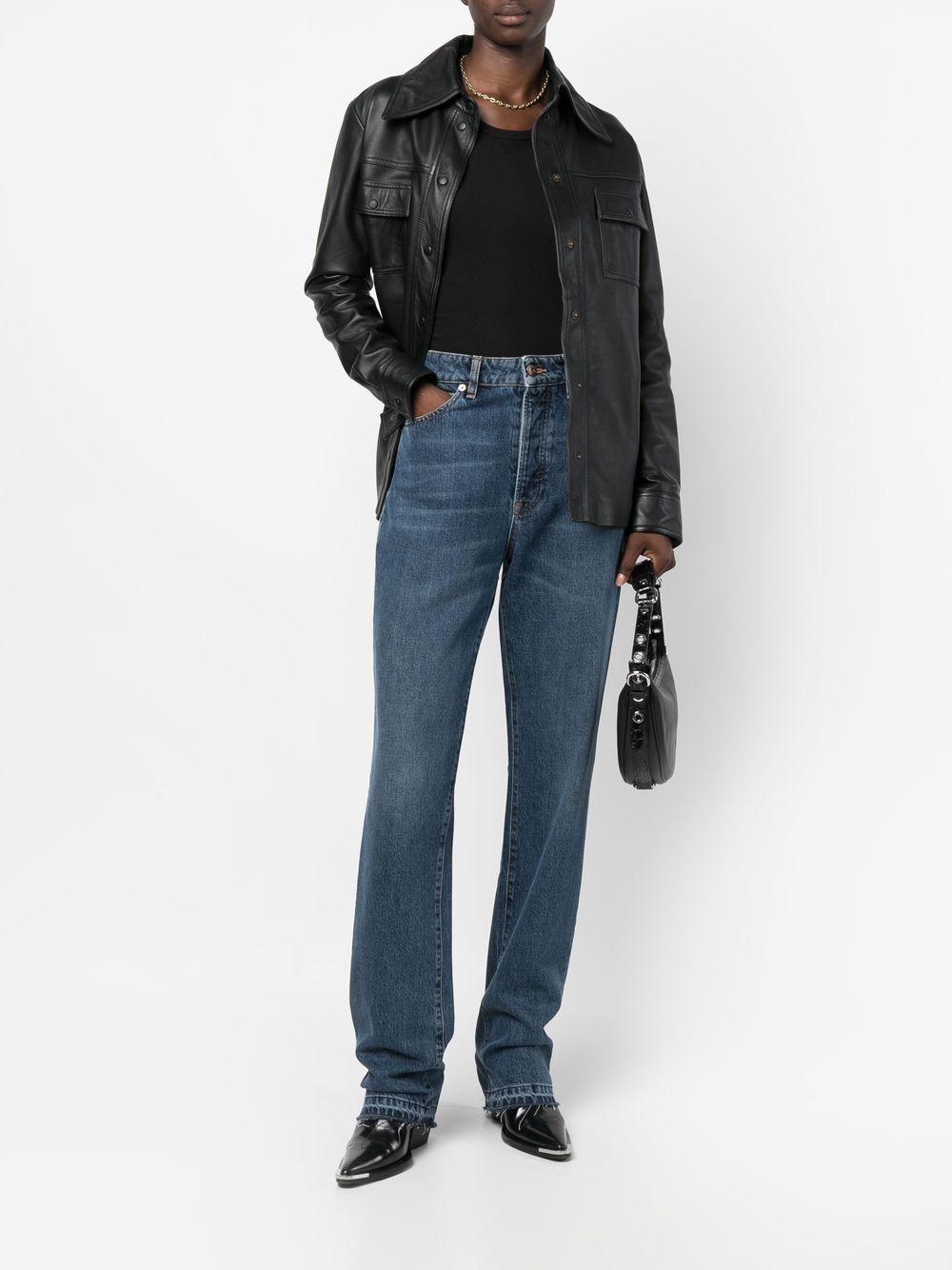 3X1 3x1 High-Waist Straight-Leg Jeans