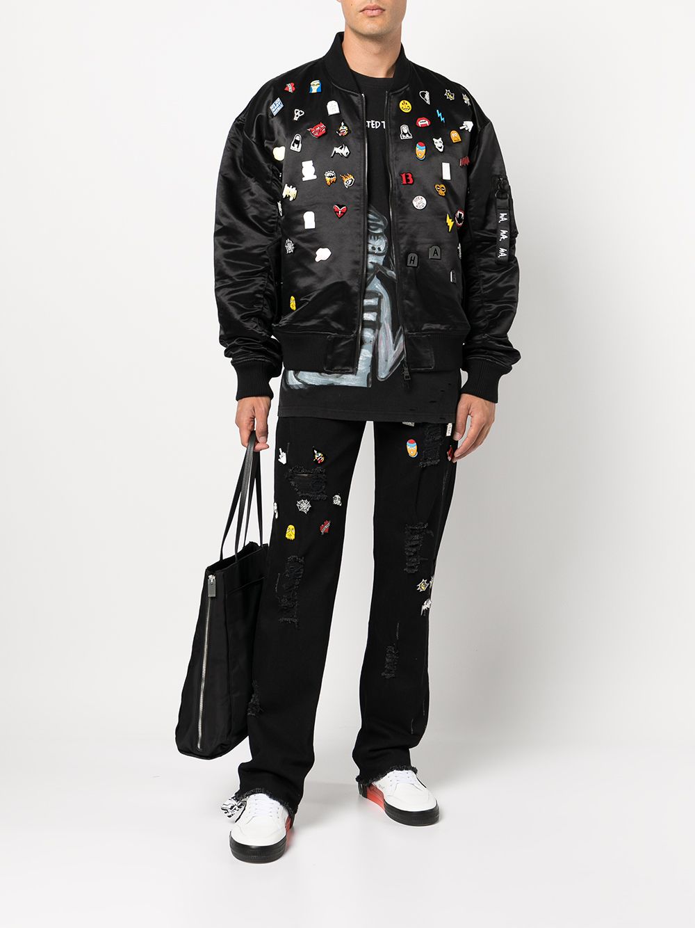 HACULLA. Haculla Decorative Pin-Detail Bomber Jacket
