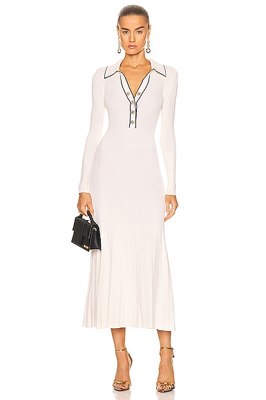 self-portrait contrast stitch ribbed knit dress Self Portrait Contrast Stitch Ribbed Knit Mini Dress, Women's Fashion, Dresses & Sets, Dresses on Carousell