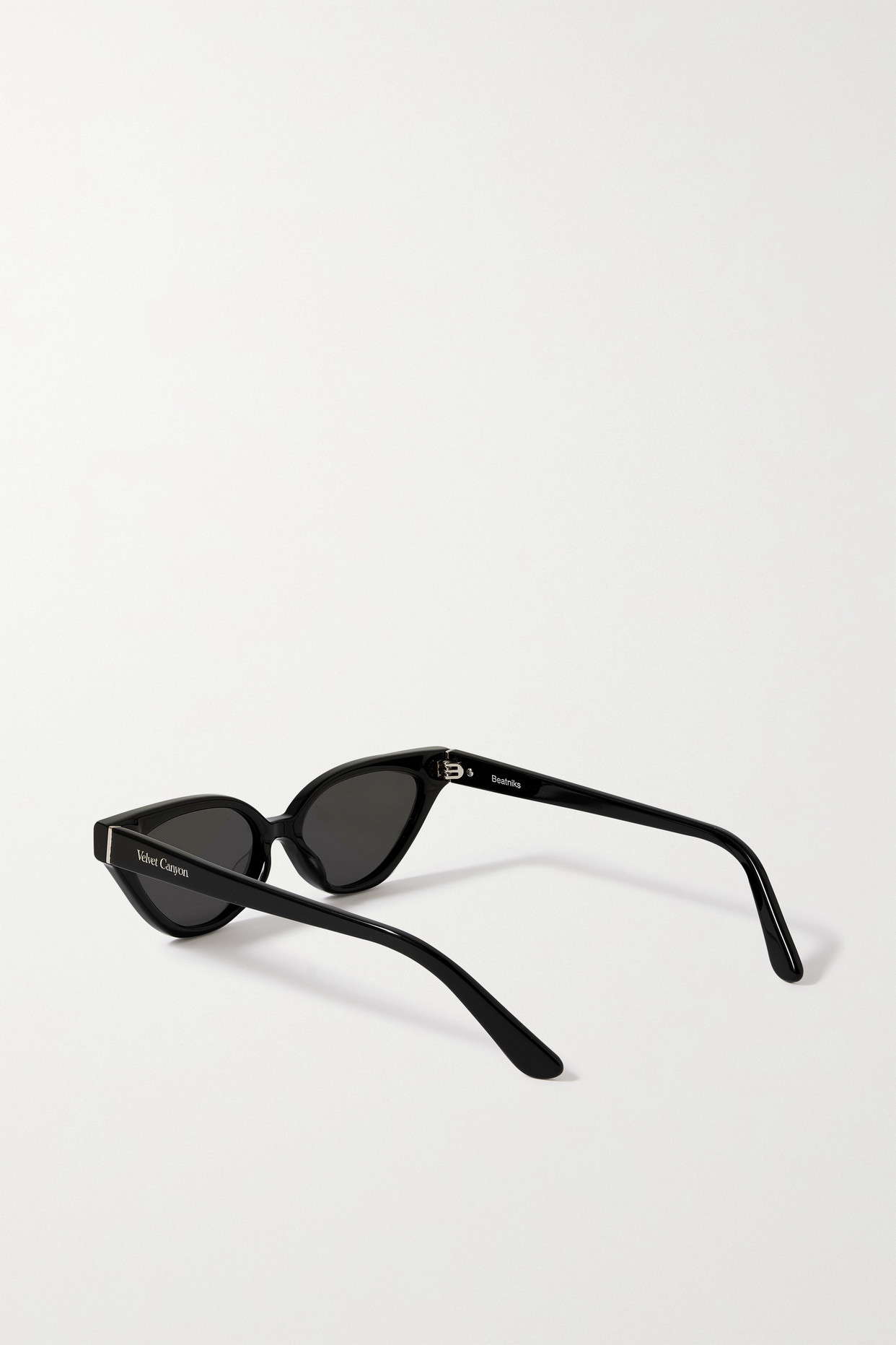 Velvet Canyon Beatniks Cat-Eye Acetate Sunglasses In Black 