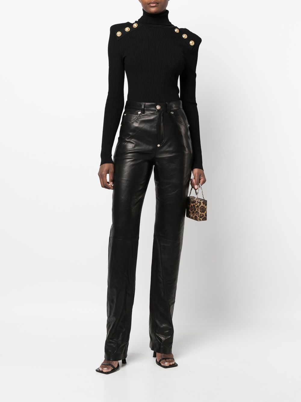 PHILIPP PLEIN Philipp Plein Leather Trousers