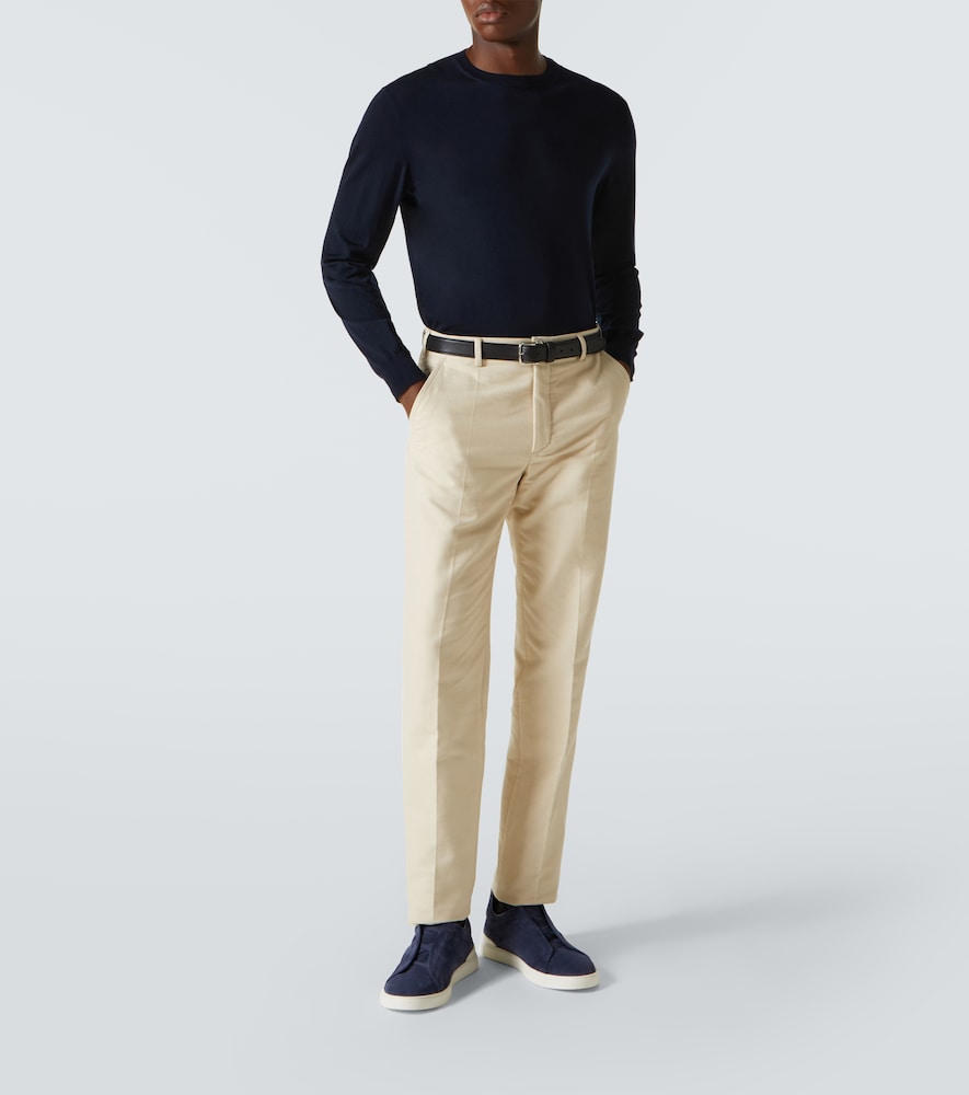 ZEGNA Zegna Triple Stitch Suede Sneakers