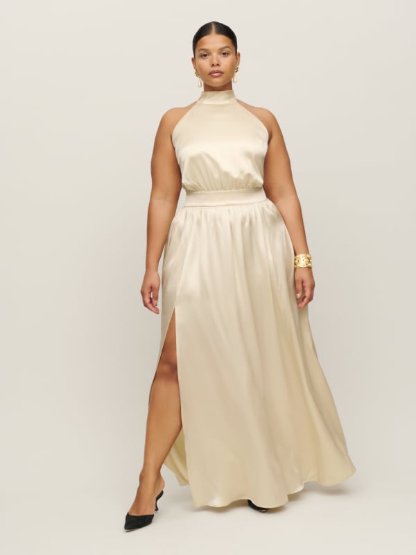 alani silk dress reformation reformation silk dresses REFORMATION ALANI SILK DRESS TheLuxeLend