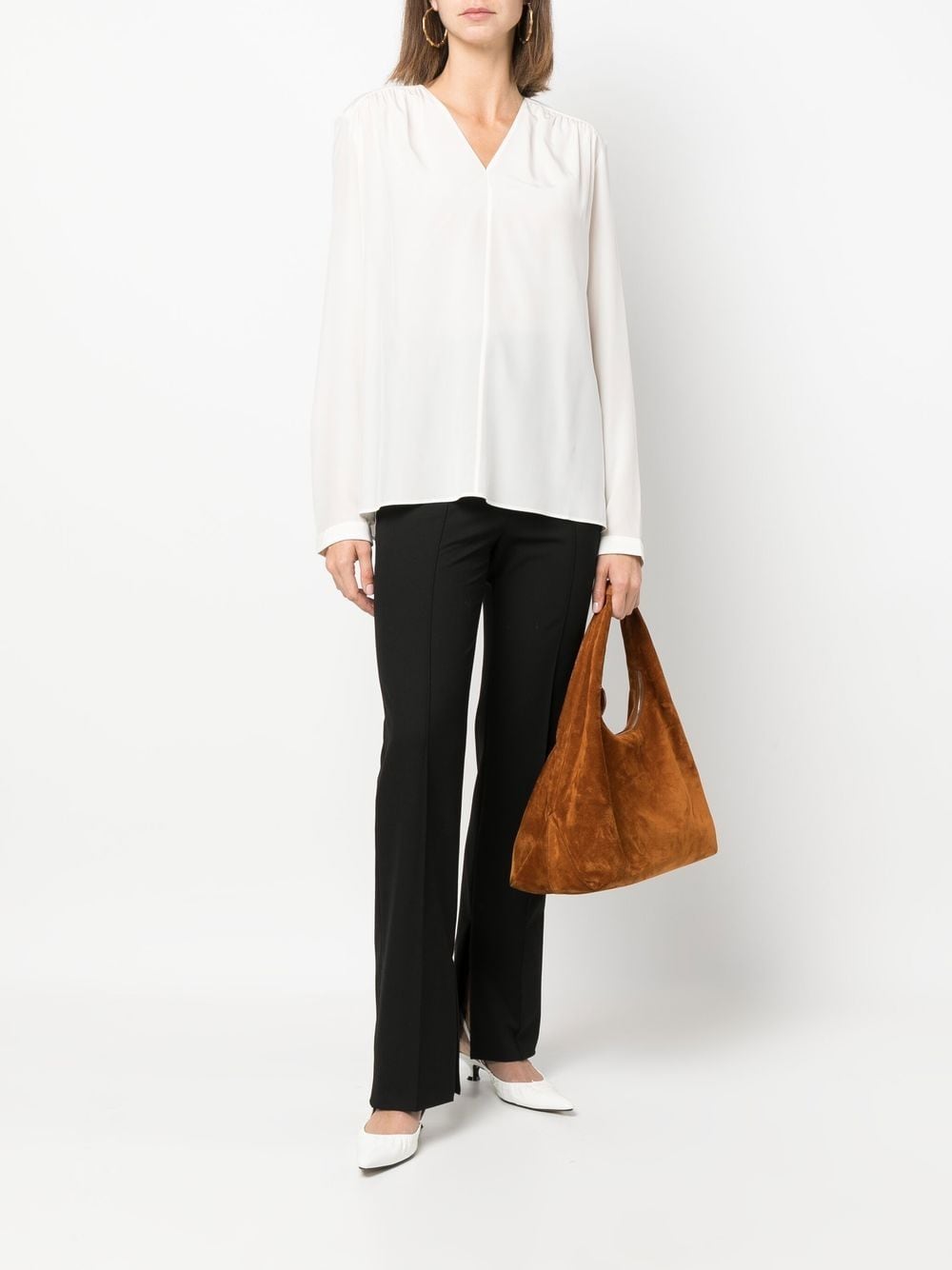 JOSEPH JOSEPH V-Neck Silk Blouse