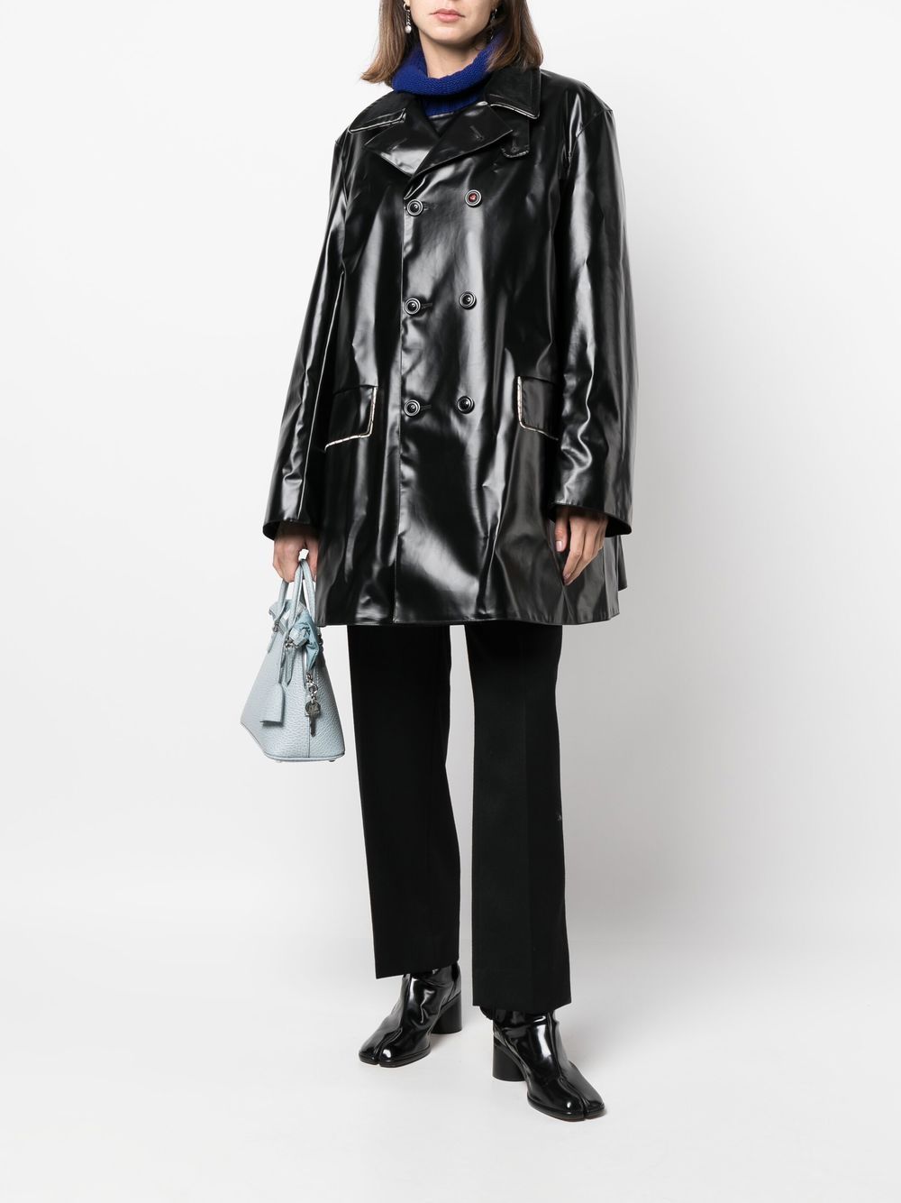 MAISON MARGIELA Maison Margiela Coated Double-Breasted Coat
