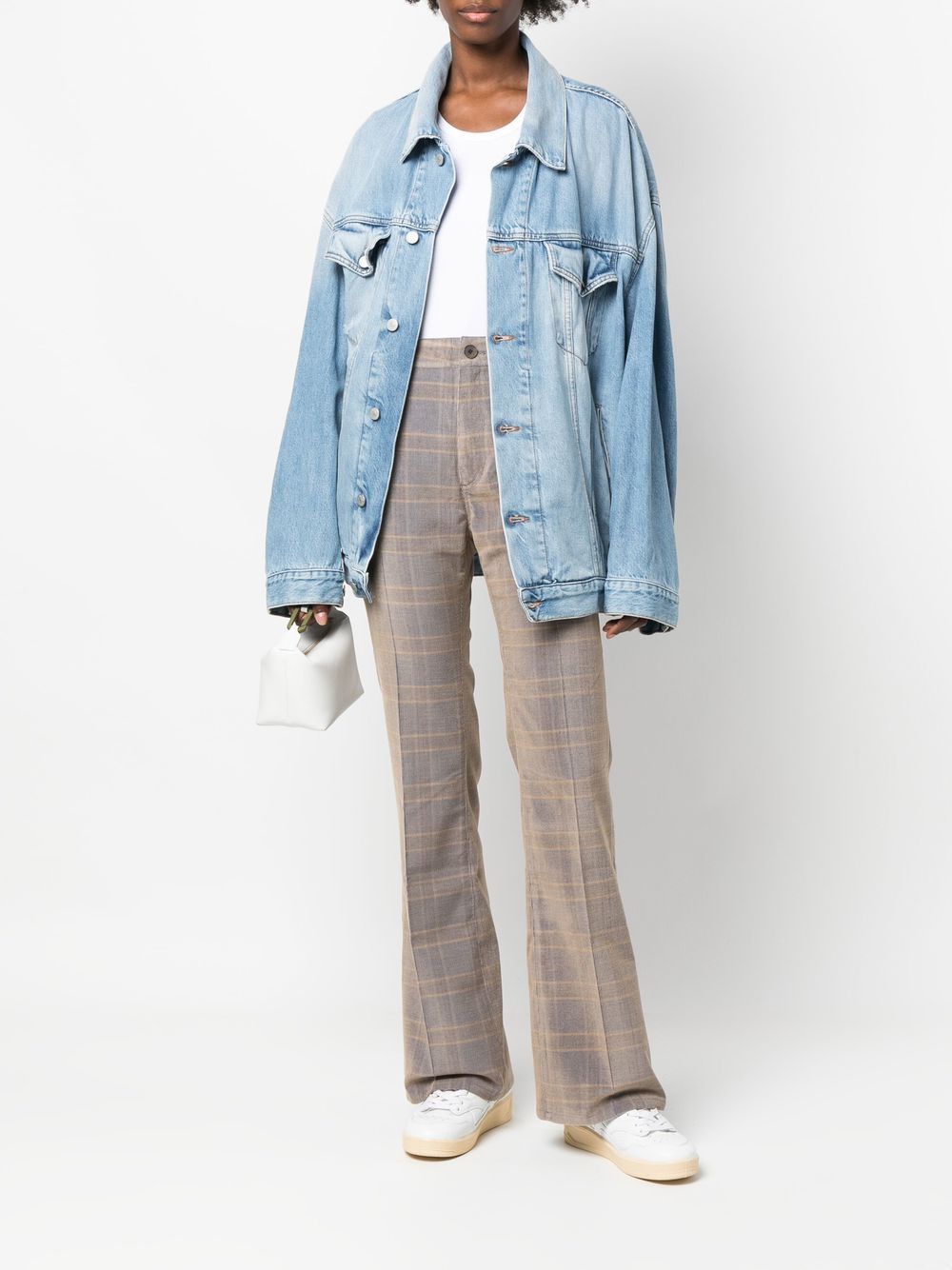 ALEXANDER MCQUEEN MCQ High-Waisted Flared Trousers