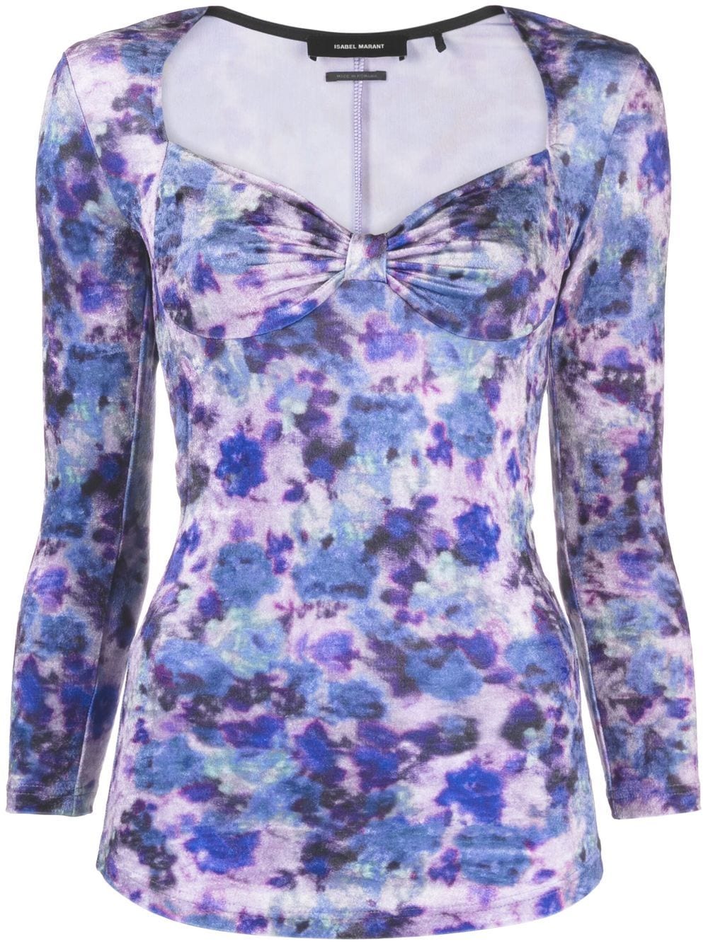 ISABEL MARANT ÉTOILE ISABEL MARANT Gubaia Floral Velvet Top